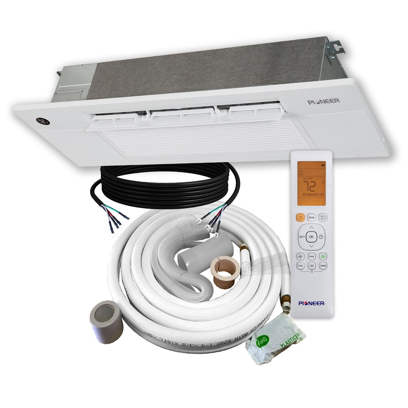 Pioneer® Multi Zone 12,000 BTU Quantum Series One-Way Ceiling Cassette