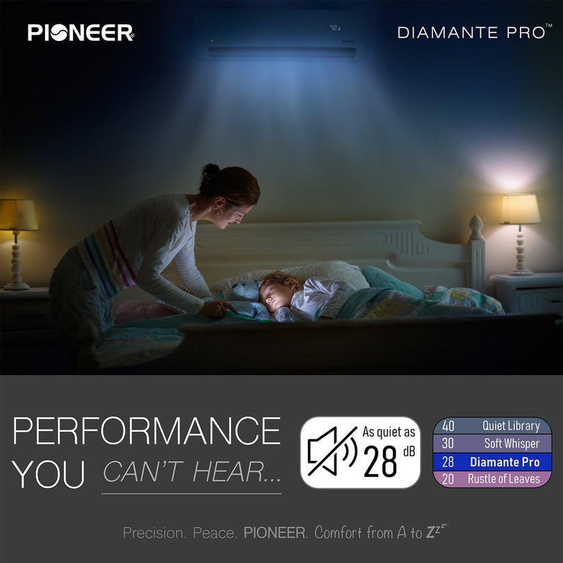 Pioneer® Diamante Pro™ 9,000 BTU 20 SEER2 230V High-Wall Ductless Ener ...