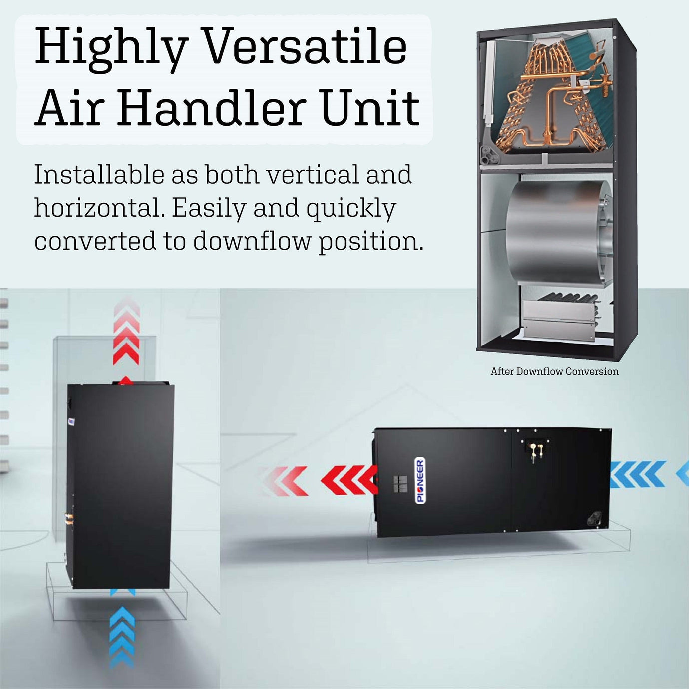 Pioneer® 48,000 BTU Ducted Central Inverter Air Handler Unit – Pioneer ...