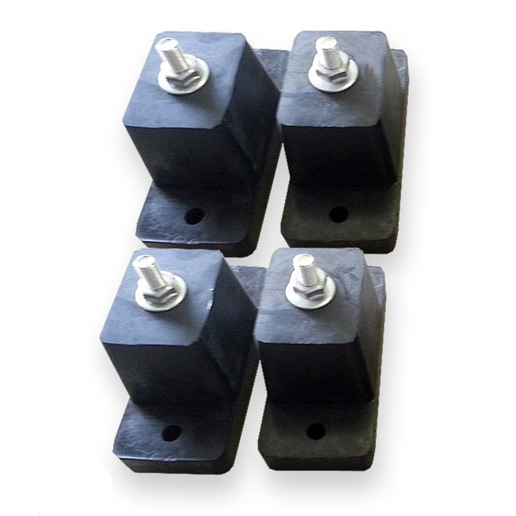 4 Piece Rubber Vibration Absorber Feet Kit (Tall Mount) for Ductless M ...